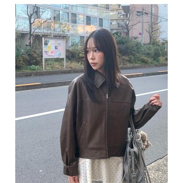 ZOZO問い合わせ番号:101201873ショップ:FREE'S MART，フリーズマートブランド:FREE'S MART，フリーズマート商品名:◆合皮ジップアップブルゾンカテゴリ:ジャケット/アウター>ブルゾンブランド品番:131-...