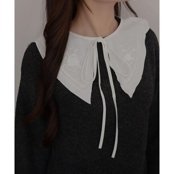 ZOZO問い合わせ番号:101202203ショップ:Mayree，メイリーブランド:Mayree，メイリー商品名:【resonance】花柄 刺繍 つけ襟【マルチウェイ】カテゴリ:ファッション雑貨>付け襟ブランド品番:TK-20197...