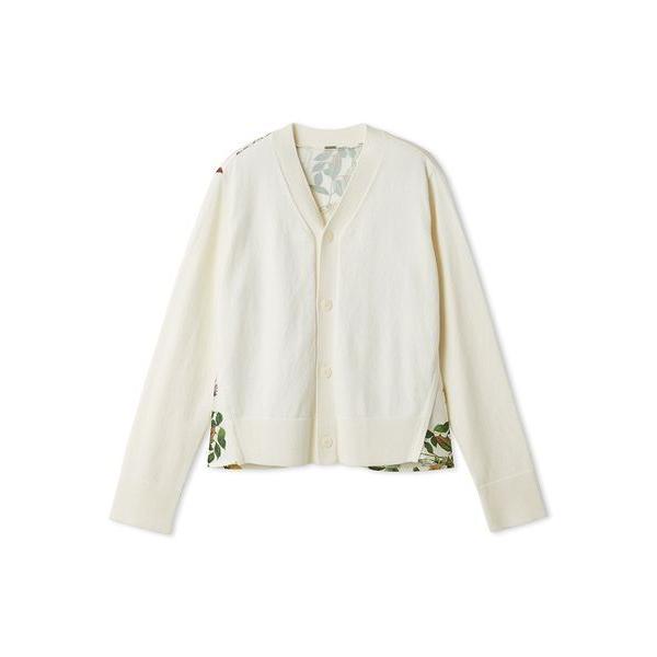 ZOZO問い合わせ番号:101202375ショップ:Mila Owen，ミラ オーウェンブランド:Mila Owen，ミラオーウェン商品名:カシミヤコットンボタニカルドッキングカーディガンカテゴリ:トップス>カーディガン/ボレロブラン...