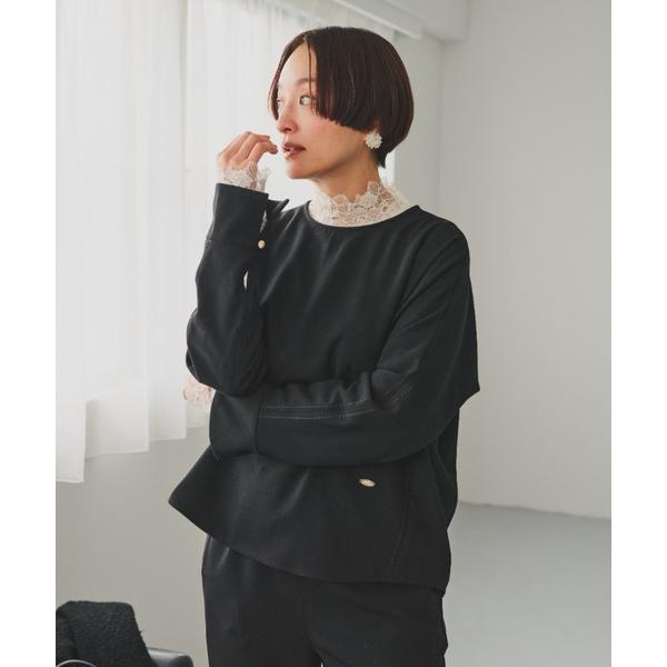 『タイムセール実施中』ZOZO問い合わせ番号:101204378ショップ:PUAL CE CIN，ピュアルセシンブランド:PUAL CE CIN，ピュアルセシン商品名:【セットアップ対応】ハンド風ステッチストレッチジョーゼットプルオーバーブ...