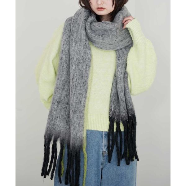 『タイムセール実施中』ZOZO問い合わせ番号:101233276ショップ:Bonjour Sagan，ボンジュールサガンブランド:Bulue.，ブルー商品名:【Bulue.】シャギータッチ配色マフラーカテゴリ:ファッション雑貨>マフラ...