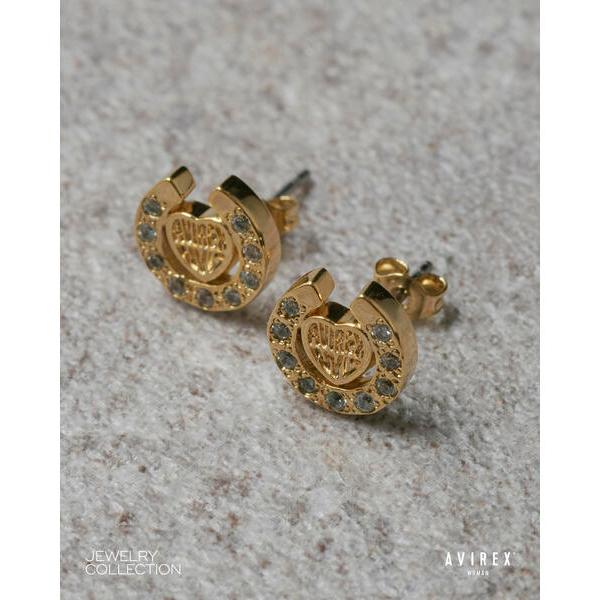 ※このアイテムは返品・交換対象外商品です。ZOZO問い合わせ番号:101233283ショップ:AVIREX WOMAN，アヴィレックス ウーマンブランド:AVIREX，アヴィレックス商品名:HEART  HORSESHOE CZ  EARR...