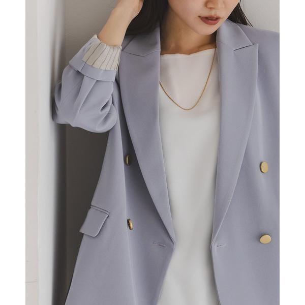 ZOZO問い合わせ番号:101234043ショップ:Spick &amp; Span，スピック アンド スパンブランド:NOBLE，ノーブル商品名:《追加・セットアップ対応》フローツイルピークドラペルジャケットカテゴリ:ジャケット/アウター...