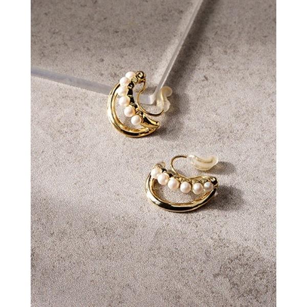 ZOZO問い合わせ番号:101234093ショップ:THE FRIDAY，ザフライデイブランド:itam，アイタム商品名:【itam】アイタム/ ツインシリーズ メタル×パール ノンホールピアスカテゴリ:アクセサリー>イヤリングブラン...