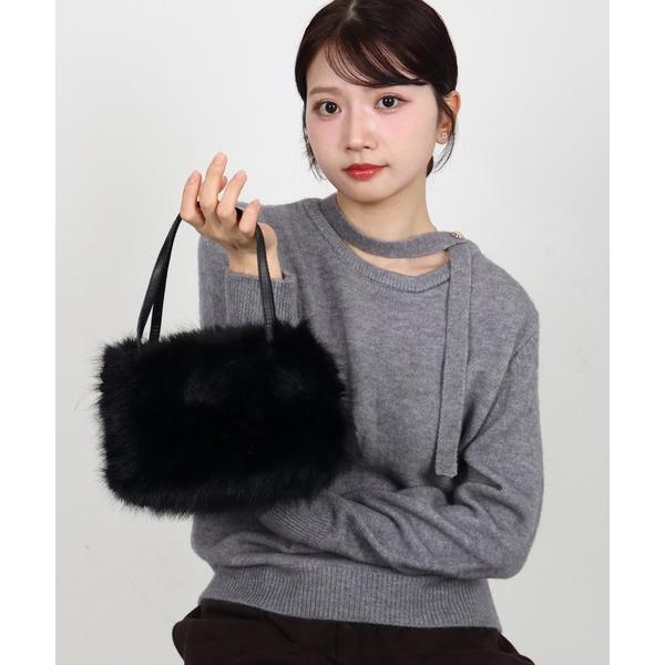『セール実施中』ZOZO問い合わせ番号:101235367ショップ:RiNc，リンクブランド:ammy.，エイミードット商品名:【 ammy. / エイミードット 】 2WAY フェイク ファー バッグカテゴリ:バッグ>ハンドバッグブ...