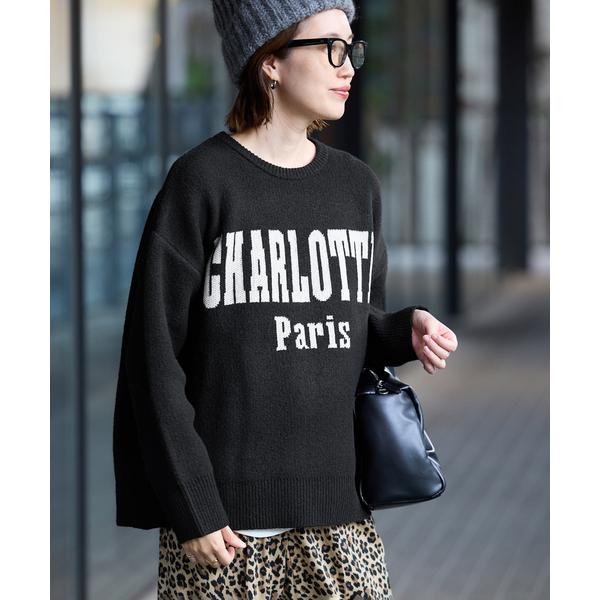 ZOZO問い合わせ番号:101242516ショップ:IENA，イエナブランド:SLOBE IENA，スローブイエナ商品名:CHARLOTTE ロゴニットカテゴリ:トップス>ニット/セーターブランド品番:25080912607040素材...