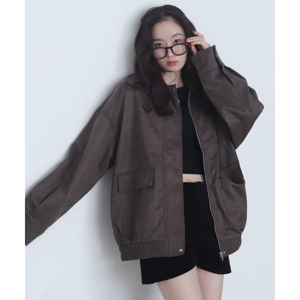 『セール実施中』ZOZO問い合わせ番号:101264460ショップ:WEGO，ウィゴーブランド:WEGO，ウィゴー商品名:WEGO/ヴィンテージスウェードステンカラーブルゾンカテゴリ:ジャケット/アウター>ブルゾンブランド品番:MO2...