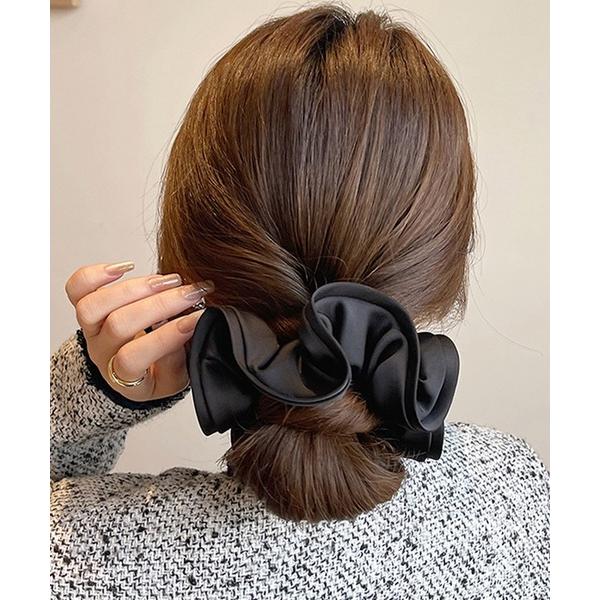 ZOZO問い合わせ番号:101267540ショップ:Ada.，エイダブランド:Forcement，フォースメント商品名:巻くだけで華やかなサテン調光沢シュシュカテゴリ:ヘアアクセサリー>シュシュブランド品番:f-acc-0127-c素...