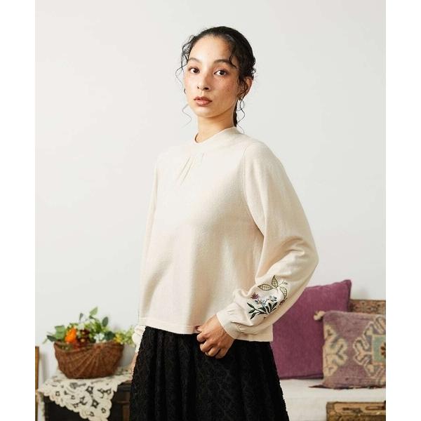 『セール実施中』ZOZO問い合わせ番号:101274498ショップ:Jocomomola，ホコモモラブランド:Jocomomola，ホコモモラ商品名:Tesoro フラワー刺繍ニットプルオーバーカテゴリ:トップス>ニット/セーターブラ...