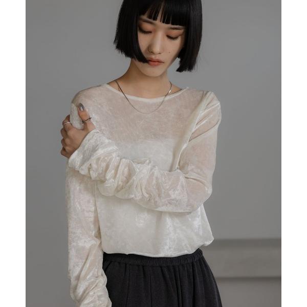 『タイムセール実施中』ZOZO問い合わせ番号:101274585ショップ:LOWRYS FARM，ローリーズファームブランド:LOWRYS FARM，ローリーズファーム商品名:ベロアドットＬＳ　631261カテゴリ:トップス>Tシャツ...