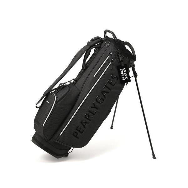 ZOZO問い合わせ番号:101274950ショップ:the HOUSE，ザハウスブランド:PEARLY GATES，パーリーゲイツ商品名:【PEARLY GATES】トーナルロゴドットベース軽量スタンド式キャディバッグ (46インチ対応) ...