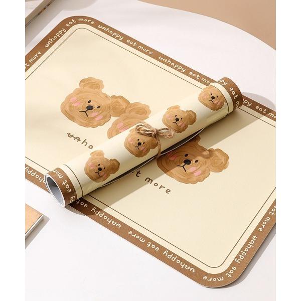 『タイムセール実施中』ZOZO問い合わせ番号:101276071ショップ:Teem Store，チームストアブランド:pyornim，ピョルニム商品名:【26年春夏新作】【2Pセット】くまさん防水ランチョンマットカテゴリ:食器/キッチン&g...