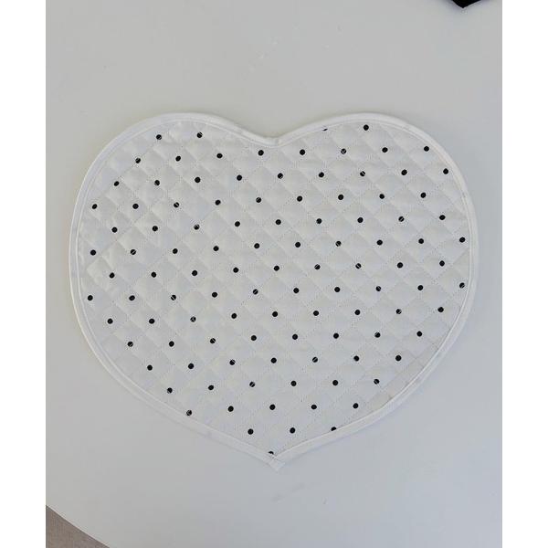 『タイムセール実施中』ZOZO問い合わせ番号:101276072ショップ:Teem Store，チームストアブランド:pyornim，ピョルニム商品名:【26年春夏新作】ドット柄ハートランチョンマットカテゴリ:食器/キッチン>ランチョ...