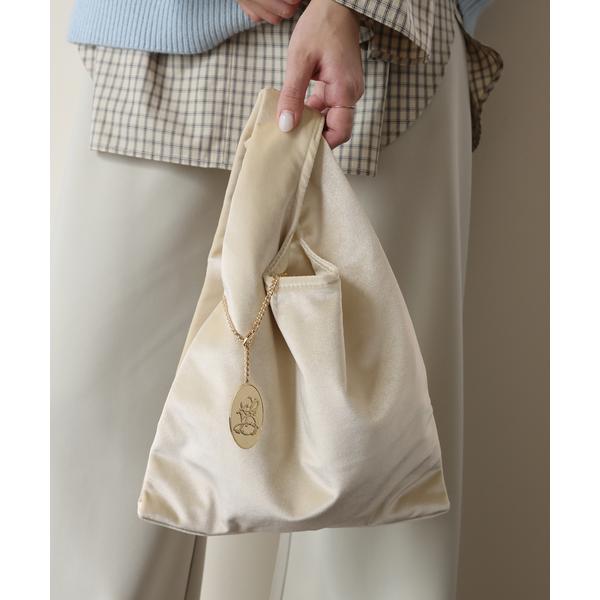 ZOZO問い合わせ番号:101285166ショップ:IENA，イエナブランド:SLOBE IENA，スローブイエナ商品名:Ex-Libris Paris SLOBE別注 ベロアバッグカテゴリ:バッグ>トートバッグブランド品番:2509...