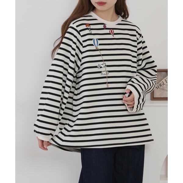 ZOZO問い合わせ番号:101285278ショップ:FUNALIVE，ファンアライブブランド:Quelle Chance，ケルシャンス，FUNALIVE，ファンアライブ商品名:配色ステッチポケット刺繍ワンピースカテゴリ:トップス>Tシ...