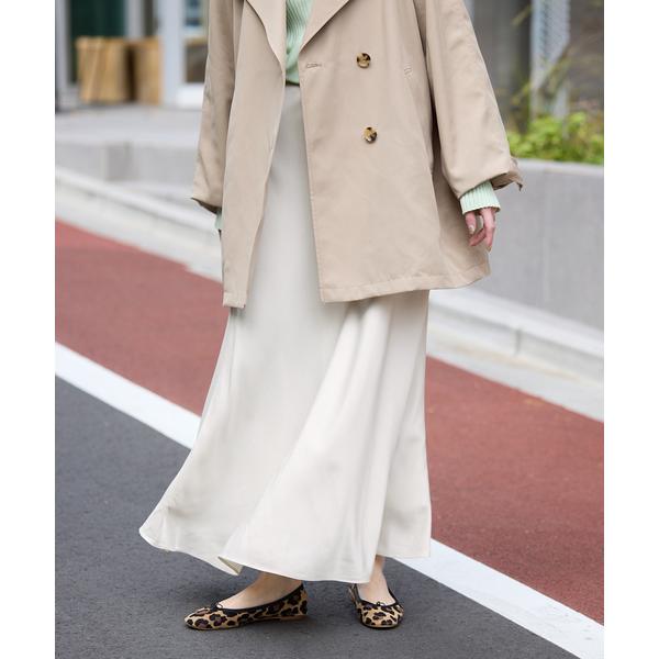 ZOZO問い合わせ番号:101285485ショップ:IENA，イエナブランド:SLOBE IENA，スローブイエナ商品名:《ブラックのみWEB限定/追加2》グロッシーサテンフレアスカートカテゴリ:スカート>スカートブランド品番:260...