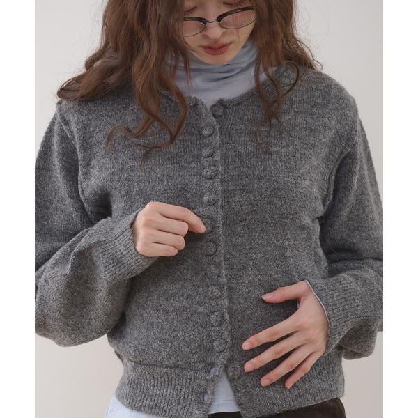 『タイムセール実施中』ZOZO問い合わせ番号:101285703ショップ:MUHET，ミュエータブランド:MUHET，ミュエータ商品名:covered-button crew neck cardigan / クルミボタンカーディガンカテゴリ...