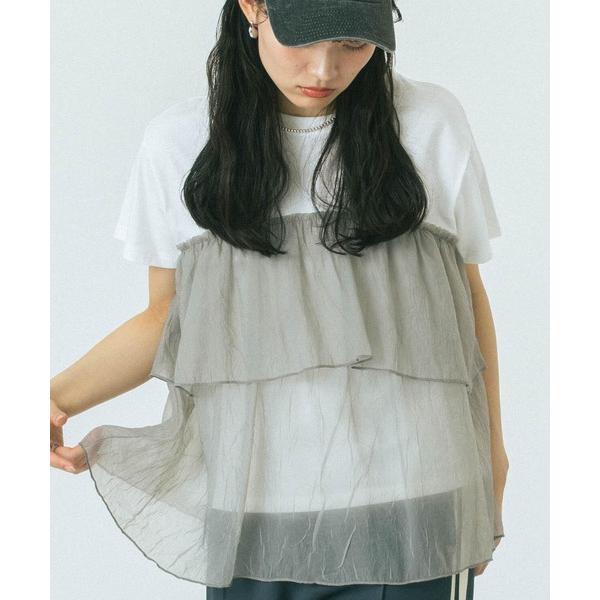 参考価格：6，930円発売時期：2025年05月コンディション：A（使用感なし）数回使用した程度で使用感が感じられないアイテム参考商品名：TULLE FRILL PATTERN TOP参考品番：202252013010【商品に関する注意事項...