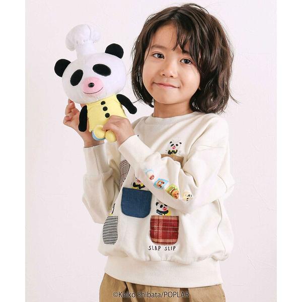 ZOZO問い合わせ番号:101317579ショップ:BEBE ONLINE STORE，ベベ オンラインストアブランド:SLAP SLIP，スラップスリップ商品名:【絵本コラボ-パンダのおさじとフライパンダ-】いろいろモチーフトレーナー(8...