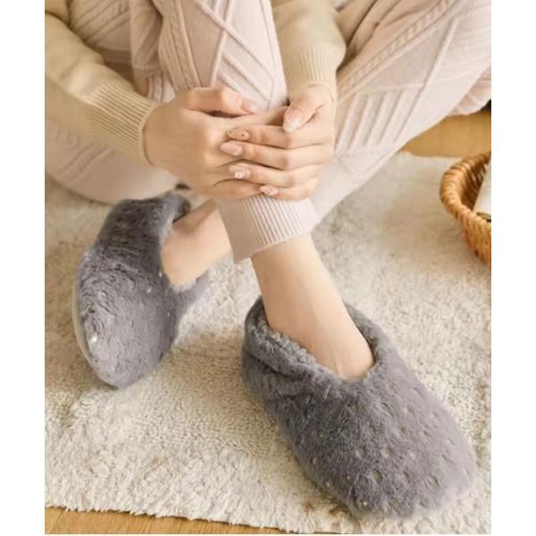 ZOZO問い合わせ番号:101318018ショップ:RiNc，リンクブランド:ammy.，エイミードット商品名:【 ammy. / エイミードット 】 ふわもこ キラキラ 星 ルームシューズ / スリッパカテゴリ:インテリア>ルームシ...