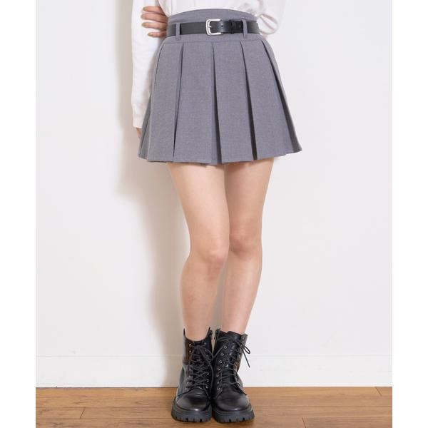 『セール実施中』ZOZO問い合わせ番号:101349325ショップ:NARUMIYA ONLINE，ナルミヤ オンラインブランド:LOVETOXIC，ラブトキシック商品名:【起毛】ベルトつきプリーツスカートカテゴリ:スカート>スカート...
