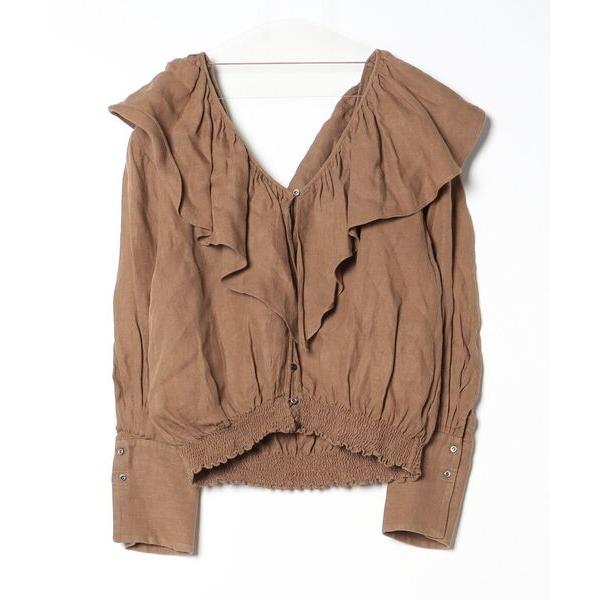 コンディション：A（使用感なし）数回使用した程度で使用感が感じられないアイテムZOZO問い合わせ番号:101374366ショップ:ZOZOUSED，ゾゾユーズドブランド:Chaos，カオス商品名:フリル長袖ブラウスカテゴリ:トップス>...