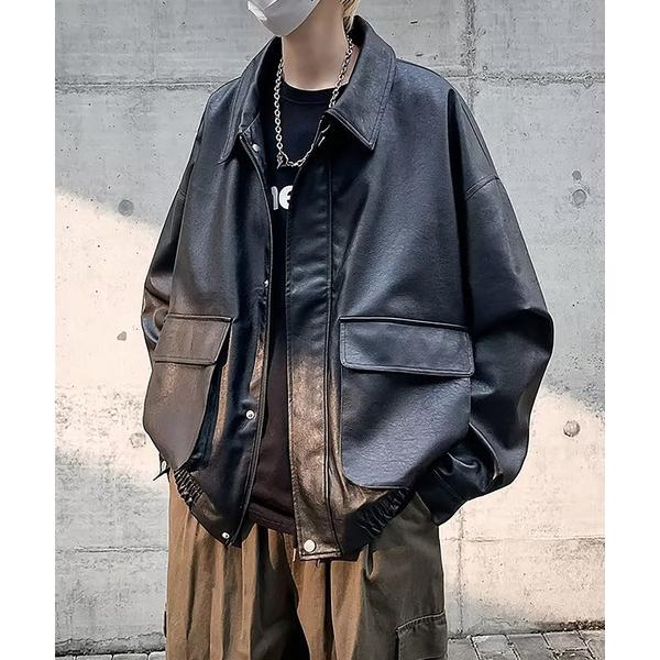 『セール実施中』参考価格：8，250円発売時期：2023年08月コンディション：A（使用感なし）数回使用した程度で使用感が感じられないアイテム参考商品名：ビッグポケット ビッグシルエット オーバーサイズ フェイクレザー ブルゾン参考品番：T...