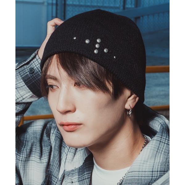『セール実施中』ZOZO問い合わせ番号:101381315ショップ:improves，インプローブスブランド:improves，インプローブス商品名:スタッズ ニットキャップカテゴリ:帽子>ニットキャップ/ビーニーブランド品番:209...