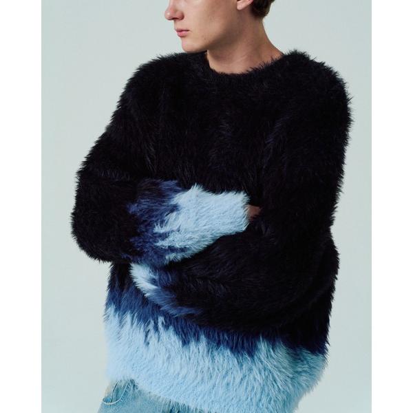 ZOZO問い合わせ番号:101385723ショップ:HIKA，ヒカブランド:ADAM PATEK，アダムパテック，HIKA，ヒカ商品名:【ADAMPATEK/アダムパテック】distorted chevron pattern crewnec...