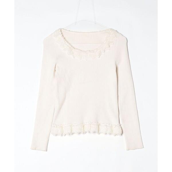 『セール実施中』参考価格：42，900円発売時期：2015年09月コンディション：B（目立つ使用感なし）使用感が少ない、または気にならないアイテム全体的：毛玉参考商品名：レース&amp;シフォンニットSAMOA参考品番：15520101ZO...