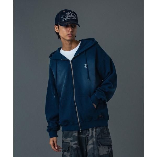 『タイムセール実施中』ZOZO問い合わせ番号:101413007ショップ:XLARGE，エクストララージブランド:XLARGE，エクストララージ商品名:FADED WAFFLE ZIP UP HOODED SWEATSHIRTカテゴリ:トッ...