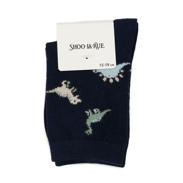※このアイテムは返品・交換対象外商品です。ZOZO問い合わせ番号:101413640ショップ:SHOO・LA・RUE，シューラルーブランド:SHOO・LA・RUE，シューラルー商品名:恐竜総柄クルー丈ソックスカテゴリ:レッグウェア>ソ...