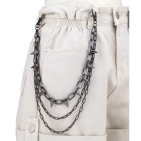 『タイムセール実施中』ZOZO問い合わせ番号:101413736ショップ:Mayree，メイリーブランド:Mayree，メイリー商品名:【urge select】《ユニセックス/男女兼用》Y2K トゲトゲ パンクロック ベルトチェーン/ウォ...