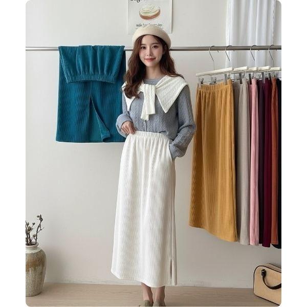 『タイムセール実施中』ZOZO問い合わせ番号:101413778ショップ:Bonjour Sagan，ボンジュールサガンブランド:I.O.E，アイオイ商品名:【韓国トレンド】デイリーコーデ コールテンロングスカートカテゴリ:スカート>...