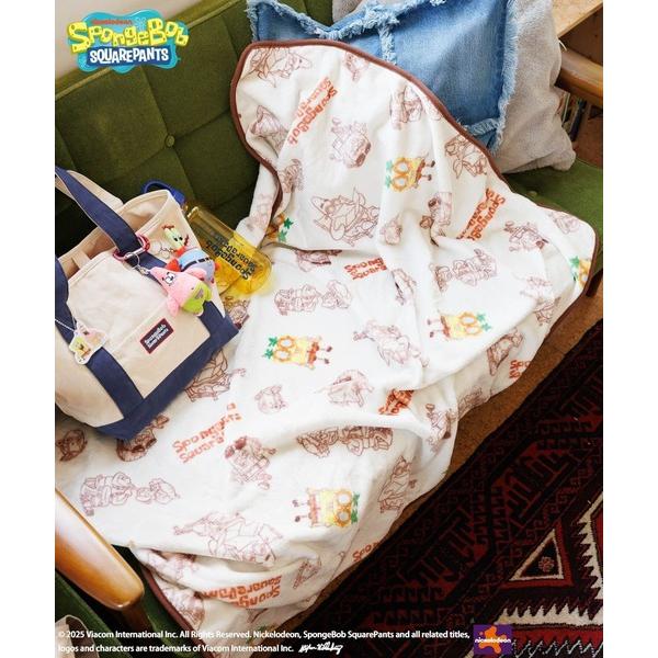 ZOZO問い合わせ番号:101414251ショップ:BAYFLOW，ベイフローブランド:BAYFLOW，ベイフロー商品名:【スポンジ・ボブ×BAYFLOW】フリースブランケットカテゴリ:インテリア>ブランケットブランド品番:60614...