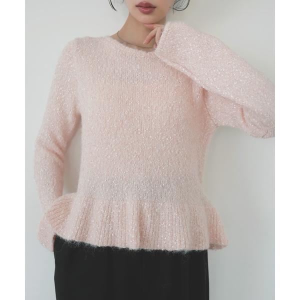 『タイムセール実施中』ZOZO問い合わせ番号:101414394ショップ:LIAN，リアンブランド:LIAN，リアン商品名:テープヤーンペプラムニットプルオーバーカテゴリ:トップス>ニット/セーターブランド品番:242-071L103...