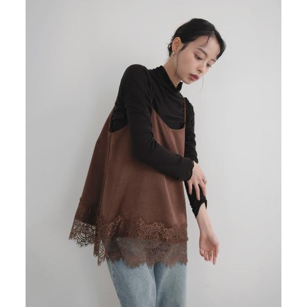 ZOZO問い合わせ番号:101414412ショップ:LIAN，リアンブランド:LIAN，リアン商品名:レースサテンキャミカテゴリ:トップス>キャミソールブランド品番:242-321L3021素材:本体　ポリエステル　100%　 レース...