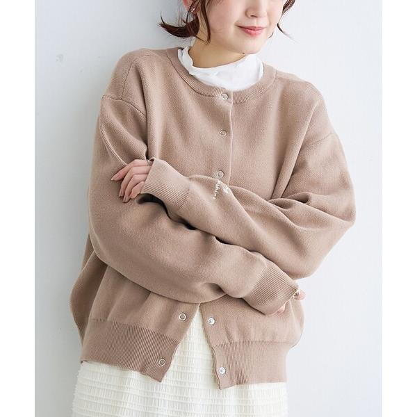 『タイムセール実施中』ZOZO問い合わせ番号:101414745ショップ:coen，コーエンブランド:coen，コーエン商品名:【選べる6色展開 / スプリングカラー】袖刺繍 スウェットライクハイゲージニットカーディガンカテゴリ:トップス&...