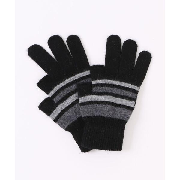 『タイムセール実施中』ZOZO問い合わせ番号:101415393ショップ:yield，イールドブランド:yield，イールド商品名:【yield select】ボーダー手袋 スマホ対応ミトン 指先オープン(親指、人差し指) YW21GVカテ...