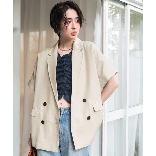 『タイムセール実施中』ZOZO問い合わせ番号:101415398ショップ:titivate，ティティベイトブランド:titivate，ティティベイト商品名:リネンライクハーフスリーブシャツジャケットカテゴリ:ジャケット/アウター>テー...