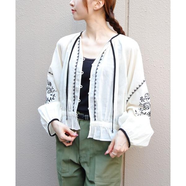 ZOZO問い合わせ番号:101415591ショップ:STEPS，ステップスブランド:THE SHINZONE，ザ　シンゾーン，STEPS，ステップス商品名:THE SHINZONE/シンゾーン　刺繍ブラウス　EMBROIDERED BLOU...