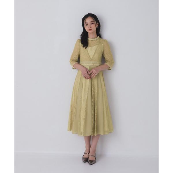 『タイムセール実施中』ZOZO問い合わせ番号:101415982ショップ:ANDRESD，アンドレスドブランド:Rose of Sharon，ローズオブシャロン商品名:総レースシアープリーツドレスカテゴリ:ワンピース/ドレス>ドレスブ...