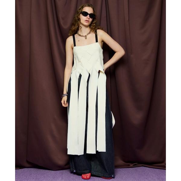 ZOZO問い合わせ番号:101446817ショップ:MAISON SPECIAL，メゾン スペシャルブランド:MAISON SPECIAL，メゾンスペシャル商品名:Cross Fringe Dress/クロスフリンジワンピースカテゴリ:ワン...