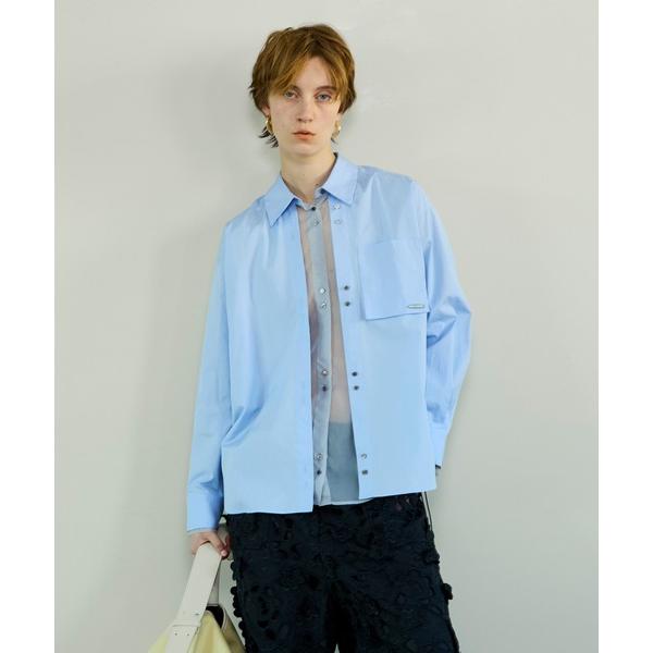 ZOZO問い合わせ番号:101446828ショップ:MAISON SPECIAL，メゾン スペシャルブランド:MAISON SPECIAL，メゾンスペシャル商品名:【PRE-ORDER】Sheer Shirt/シースルーシャツカテゴリ:トッ...