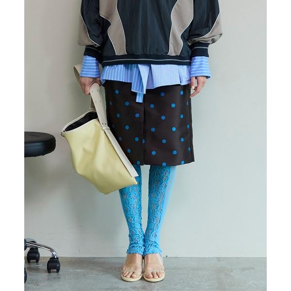ZOZO問い合わせ番号:101446905ショップ:MAISON SPECIAL，メゾン スペシャルブランド:MAISON SPECIAL，メゾンスペシャル商品名:Polka Dot Mock-Neck Skirt/ドットミモレタイトスカー...