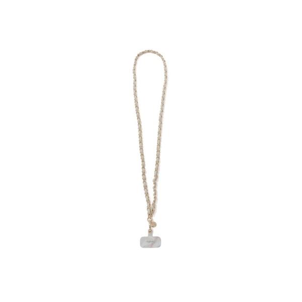 ZOZO問い合わせ番号:101447042ショップ:Francfranc，フランフランブランド:Francfranc，フランフラン商品名:スマホストラップ チェーン 2 ホワイトカテゴリ:PC・スマホグッズ/家電>スマホグッズブランド...