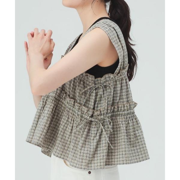ZOZO問い合わせ番号:101447349ショップ:BEAMS HEART，ビームスハートブランド:BEAMS HEART，ビームスハート商品名:シャーリング リボン ブラウスカテゴリ:トップス>シャツ/ブラウスブランド品番:43-0...