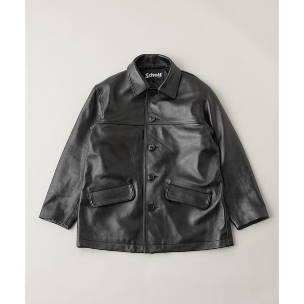 ZOZO問い合わせ番号:101447792ショップ:NANO universe，ナノユニバースブランド:schott，ショット，NANO universe，ナノユニバース商品名:Schott/別注 LEATHER CAR COATカテゴリ:...