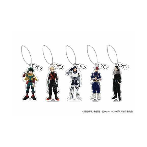 ZOZO問い合わせ番号:101447917ショップ:Zoff，ゾフブランド:Zoff，ゾフ商品名:【WEB限定】 Zoff｜僕のヒーローアカデミア ｜描き下ろし 2連 アクリルキーホルダー【全5種 コンプリートセット】  緑谷出久 爆豪勝己...