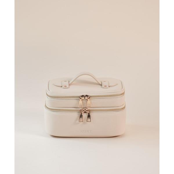 ZOZO問い合わせ番号:101448051ショップ:APRILY，アプリリーブランド:APRILY，アプリリー商品名:2段バニティポーチカテゴリ:財布/小物>ポーチブランド品番:125415004原産国:中国カラー:アイボリー，ブラウ...